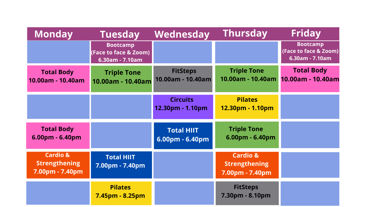 Outdoor Classes - LeisurePlex