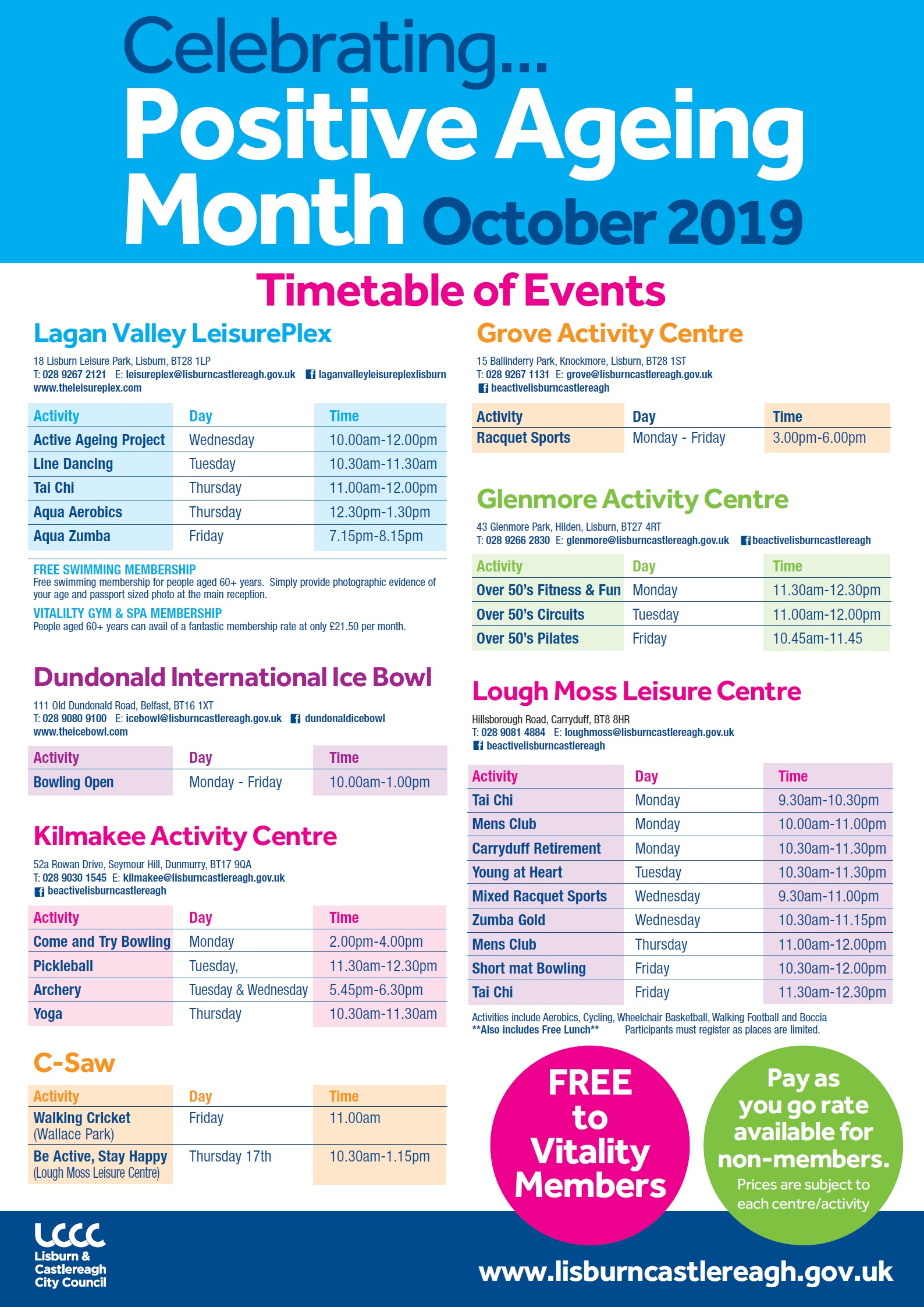 Active Ageing - LeisurePlex